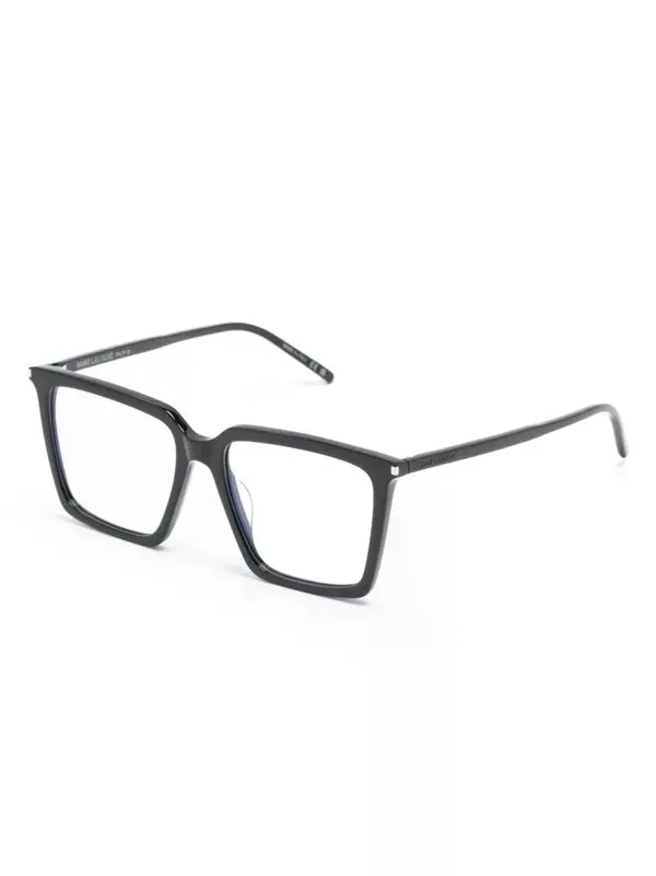 Saint Laurent Logo-engraved Square-frame Glasses