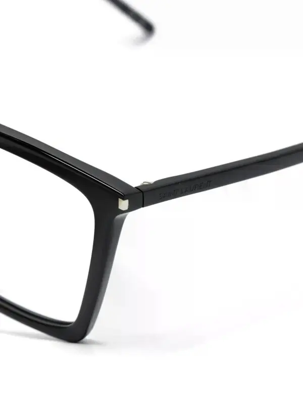 Saint Laurent Logo-engraved Square-frame Glasses