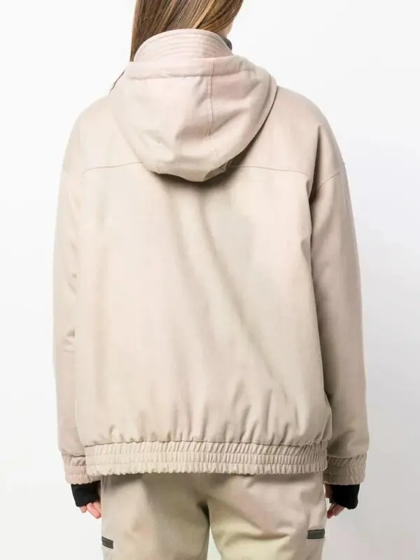 Brunello Cucinelli Half Zipped Long-sleeve Hoodie