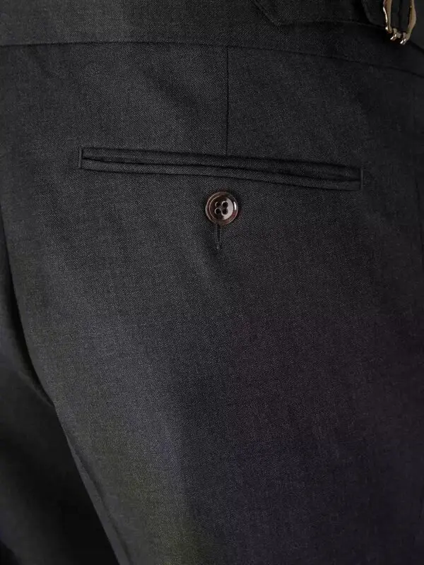 Scabal Button Detailed Trousers