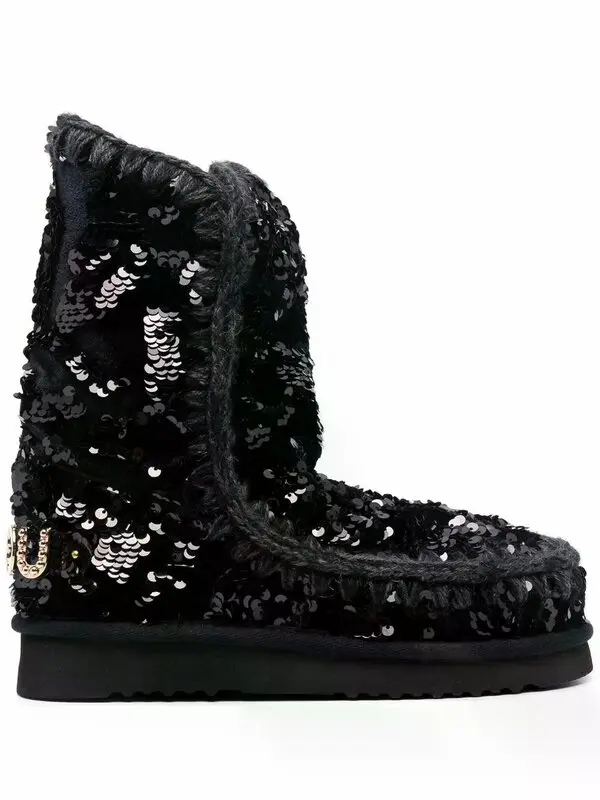 Mou Eskimo 24 Velvet Sequin Boots