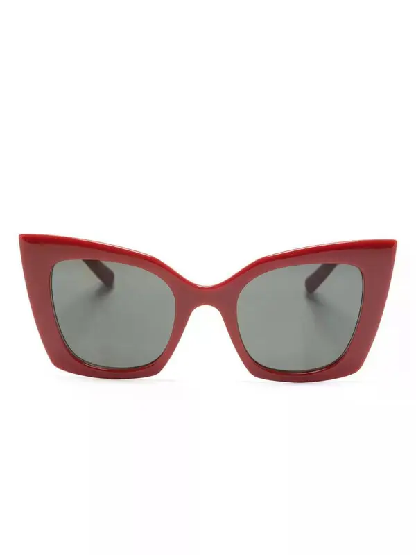 Saint Laurent Sl 552 Oversize-frame Sunglasses - Red