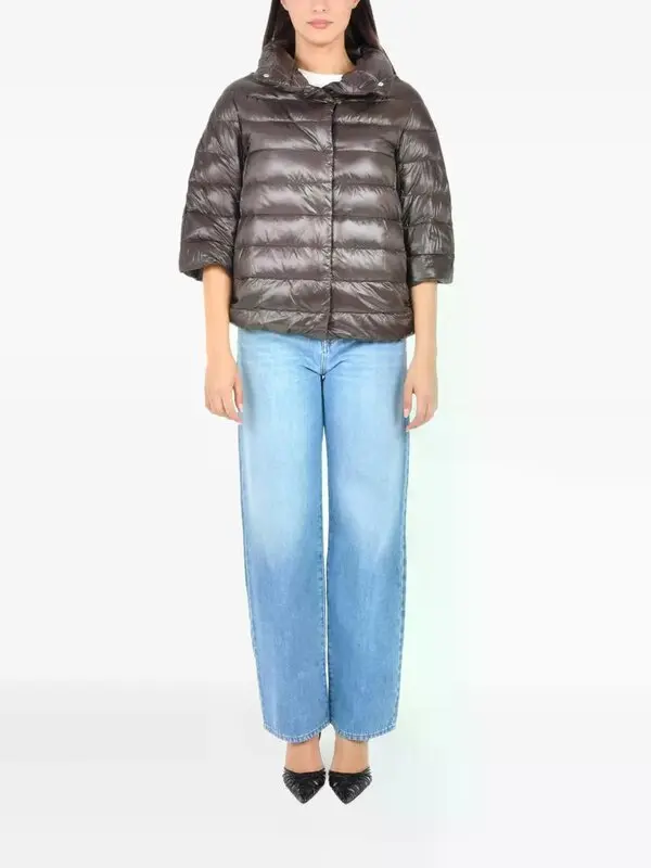 Herno Aminta Funnel-neck Jacket - Brown