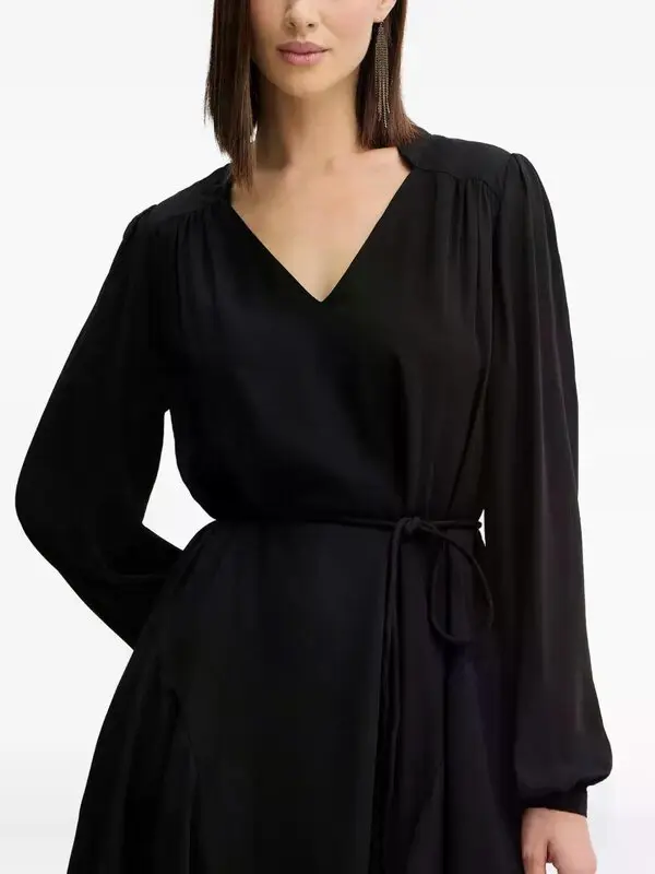 Guess V-neck Tie Mini Dress