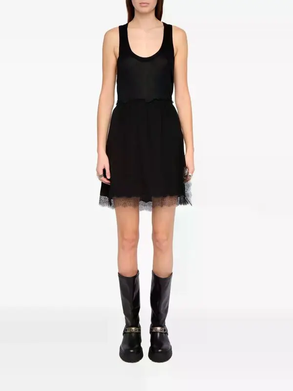 Zadig&Voltaire Jarvis Lace-trim Mini Skirt
