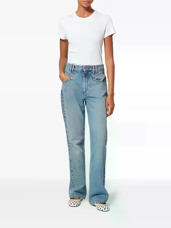 Isabel Marant Étoile Belvia Pocket Flared Jeans