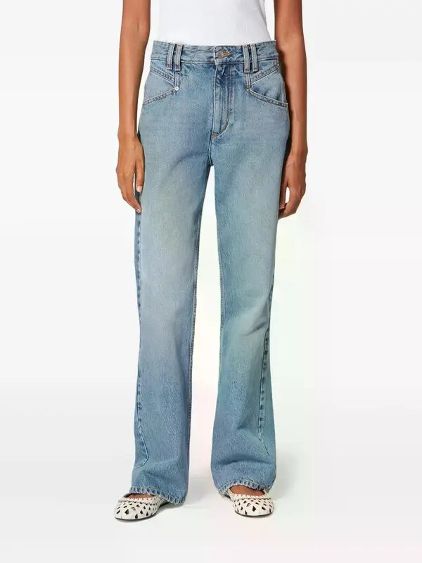 Isabel Marant Étoile Belvia Pocket Flared Jeans