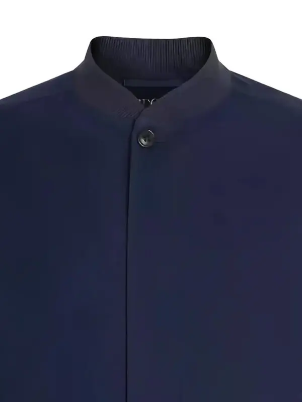 Zegna Button Cashmere Coat - Blue
