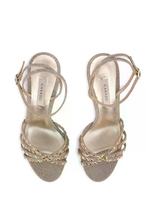Casadei Divine Studded Stiletto Sandals