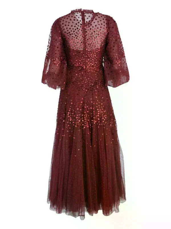 NEEDLE & THREAD Sequin-embellished Midi Dress
