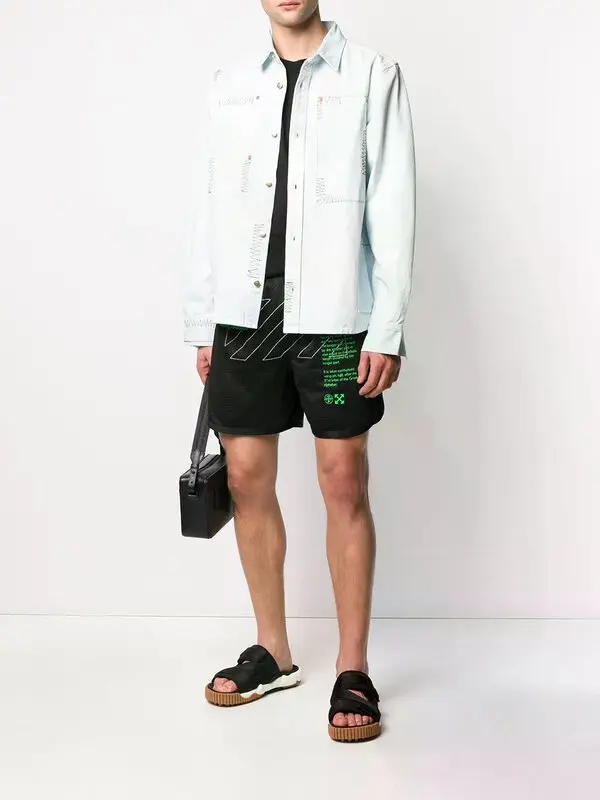Off-White Graphic Print Shorts