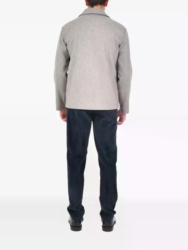 DRUMOHR Buttoned Patch-pocket Overshirt - Grey