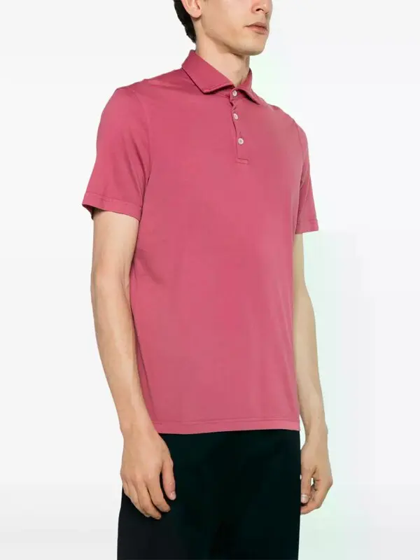 Fedeli Zero Jersey Polo Shirt - Red
