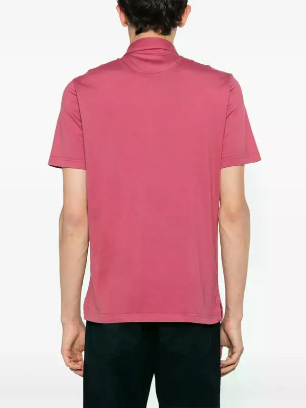 Fedeli Zero Jersey Polo Shirt - Red