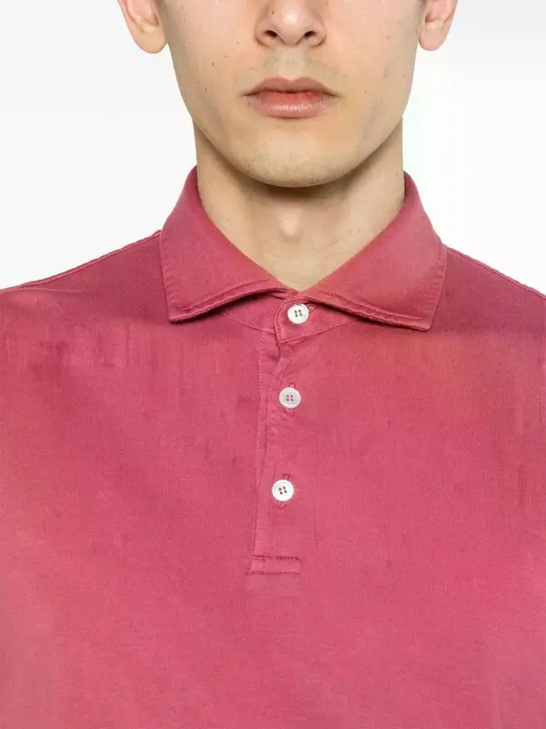 Fedeli Zero Jersey Polo Shirt - Red