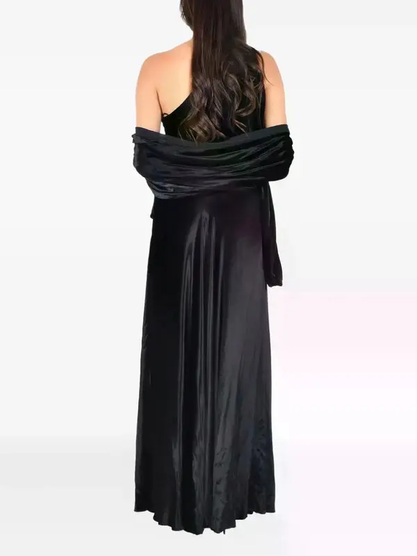 Alberta Ferretti Asymmetrical Maxi Dress