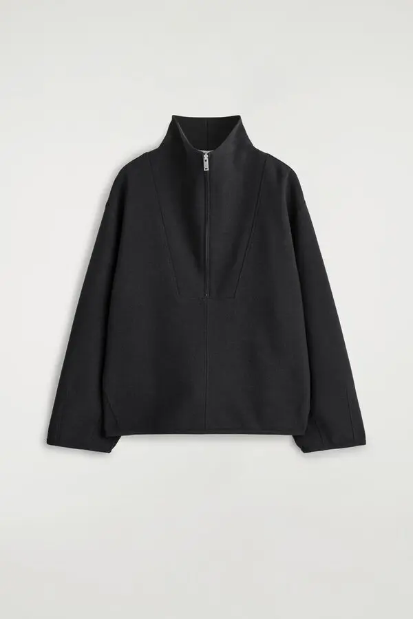 Cos Funnel-neck Zip-up Top