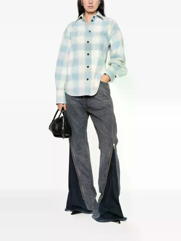 Attico Eliza Checked Shirt