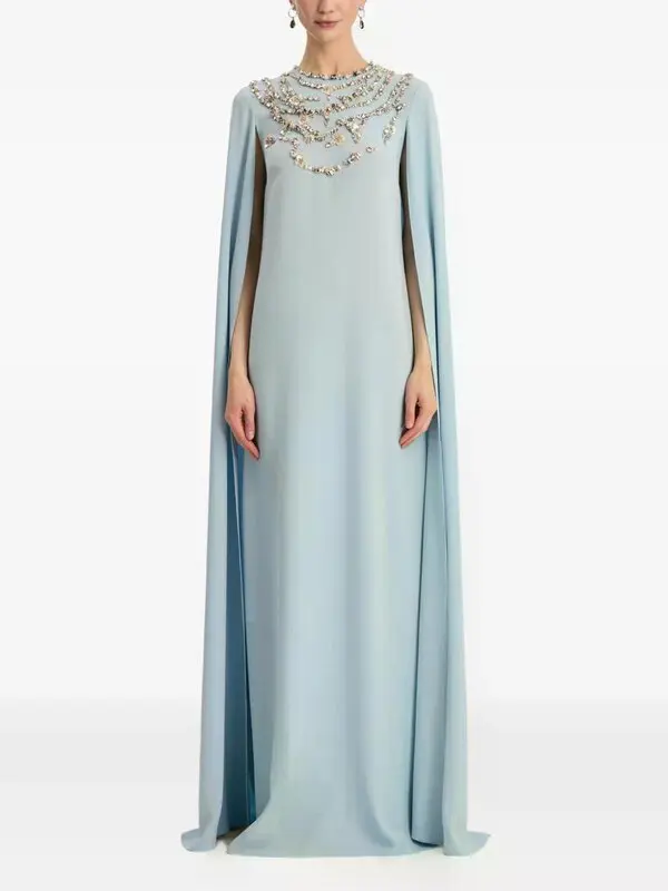 Oscar De La Renta Crystal-embellished Gown