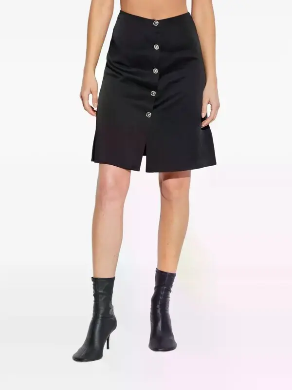 Versace Button Front Midi Skirt