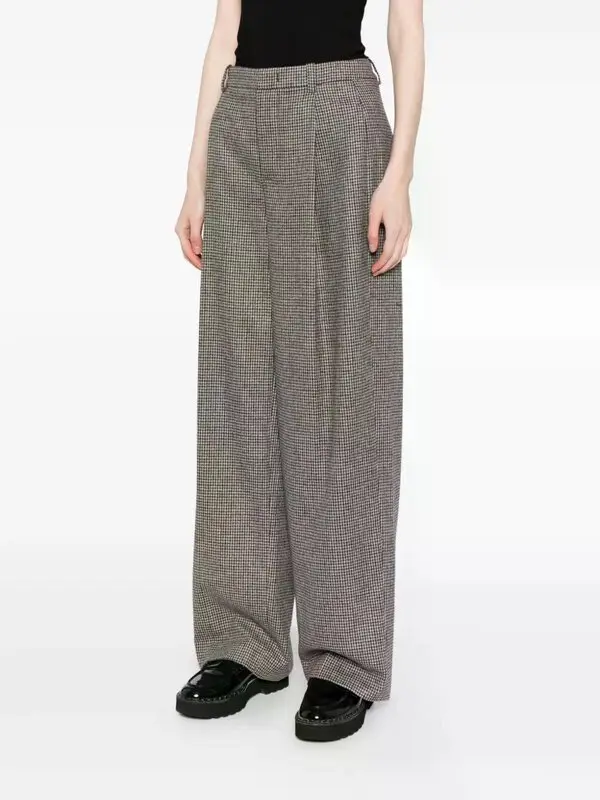 Vince Houndstooth-print Trousers