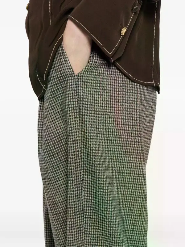 Vince Houndstooth-print Trousers