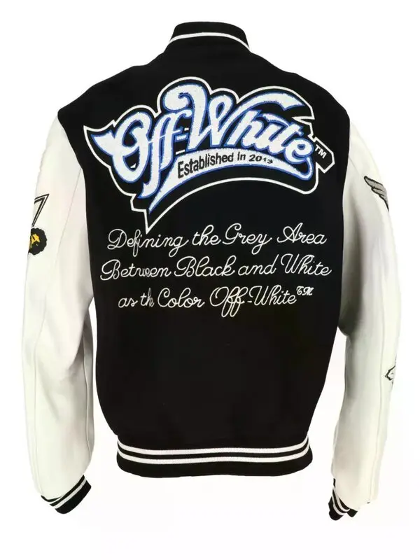 Off-White Long-sleeve Bomber Jacket - Black