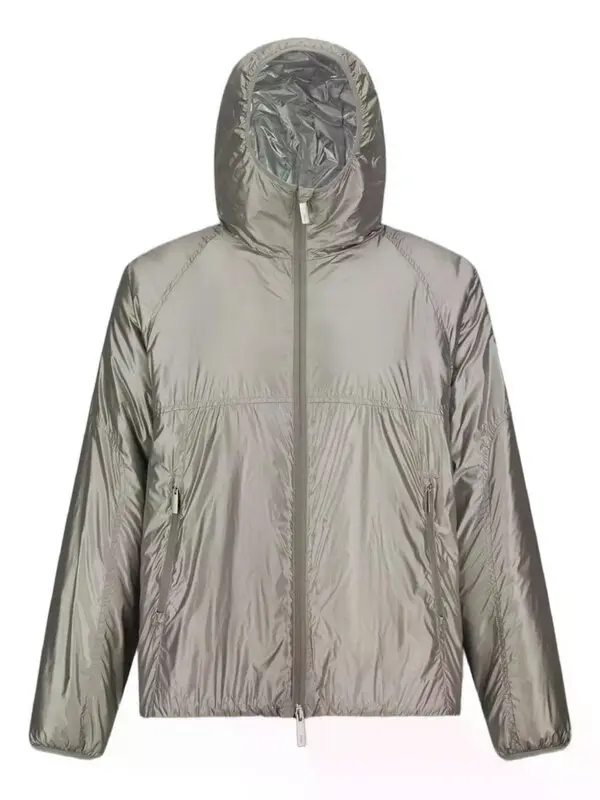 Herno Hooded Metallic Jacket - Silver