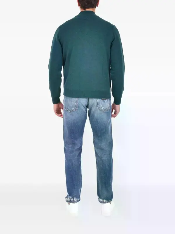 DRUMOHR Zip-up Cardigan - Green