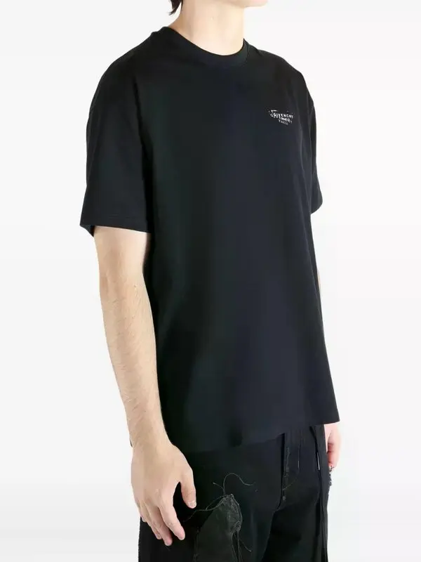 Givenchy Front Stamp-style Graphic Print T-shirt - Black