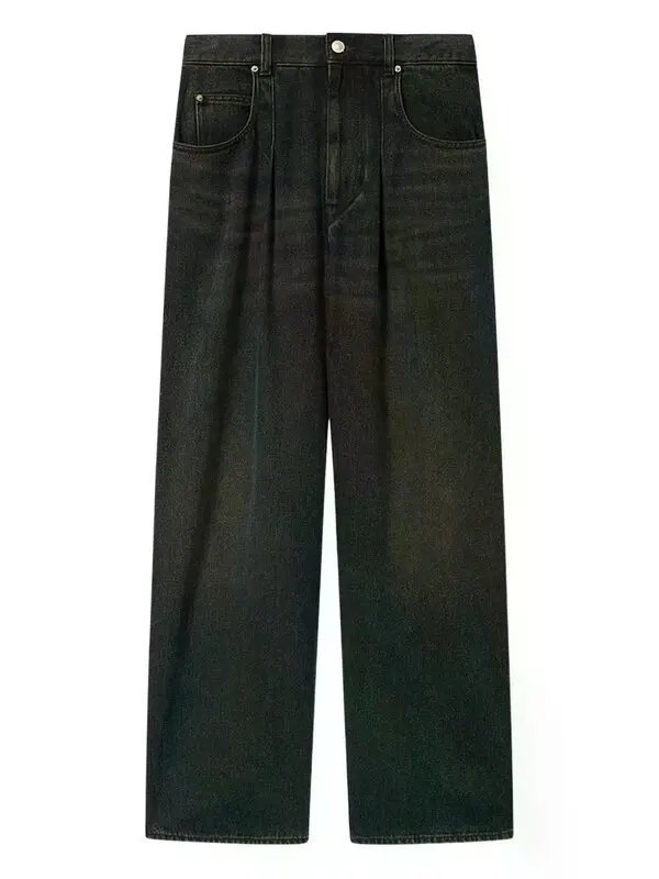 Isabel Marant Étoile Rodayna Pleated Wide-leg Jeans - Blue