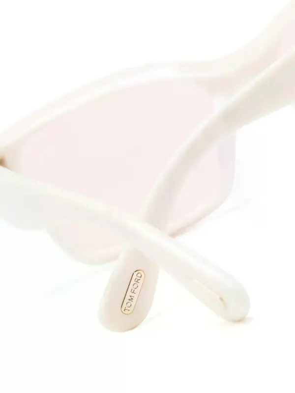 TOM FORD Logo-plaque Wayfarer-frame Sunglasses