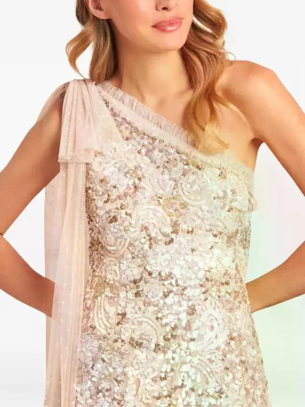 NEEDLE & THREAD One-shoulder Midi Dress