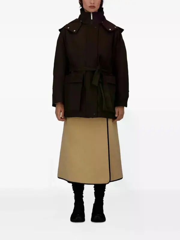 Herno Belted Hooded Jacket