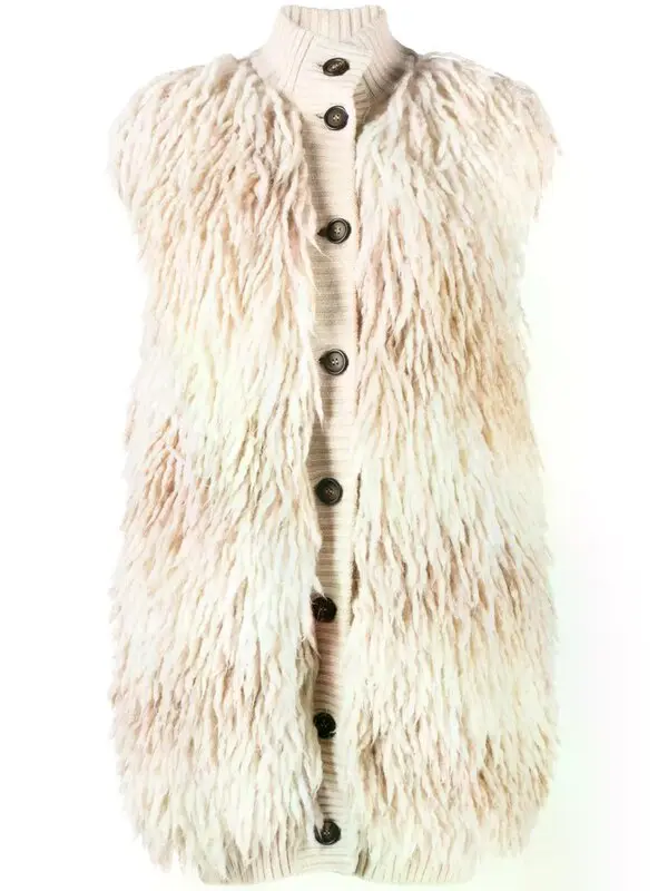 Brunello Cucinelli Fringed Knit Vest