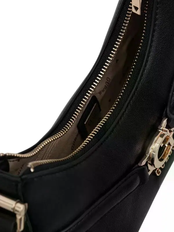 Guess Logo-plaque Shoulder Bag - Black
