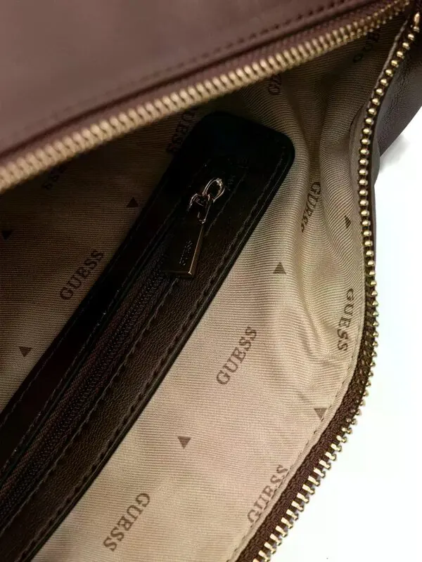 Guess Sunetra Zip Logo-plaque Tote Bag