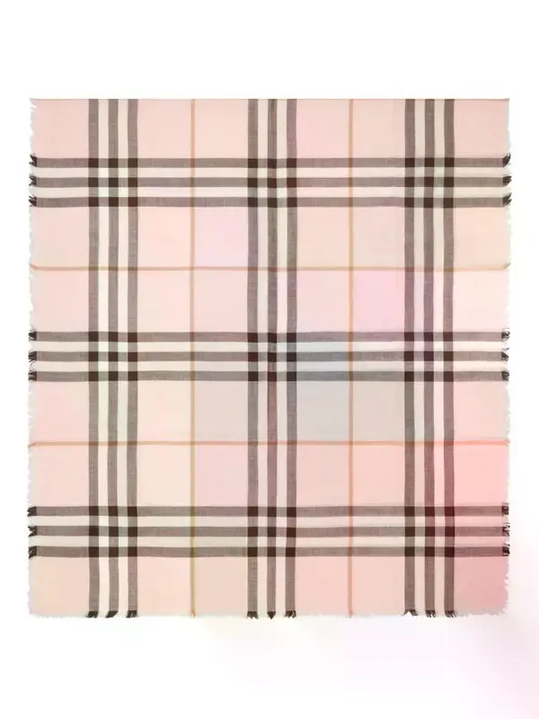 Burberry Reversible Checked Scarf - Pink