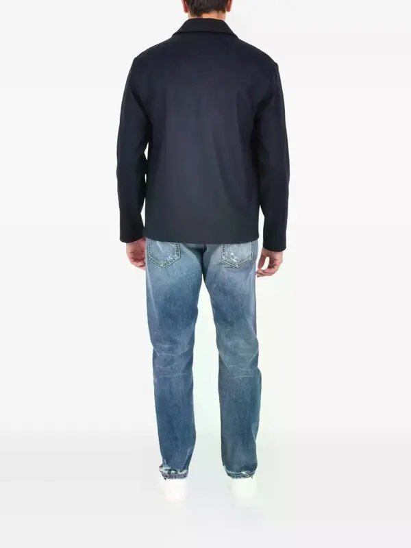 DRUMOHR Patch-pocket Overshirt - Blue