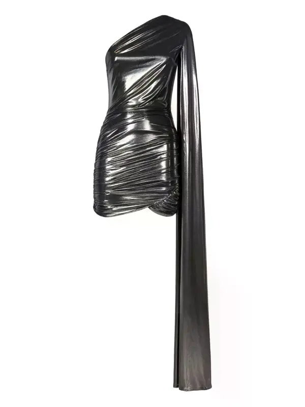 ROOM76 One-shoulder Draped Mini Dress