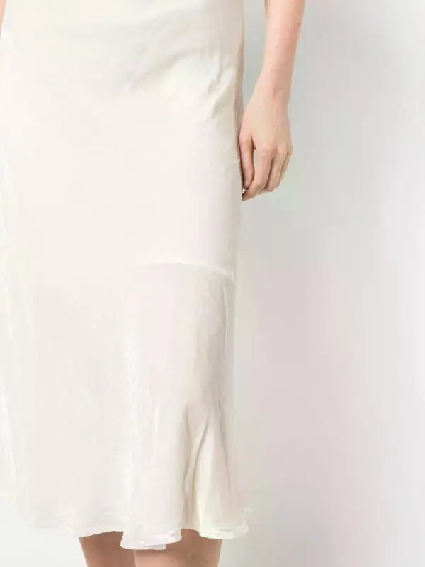 Gold Hawk High-waisted Silk-blend Skirt