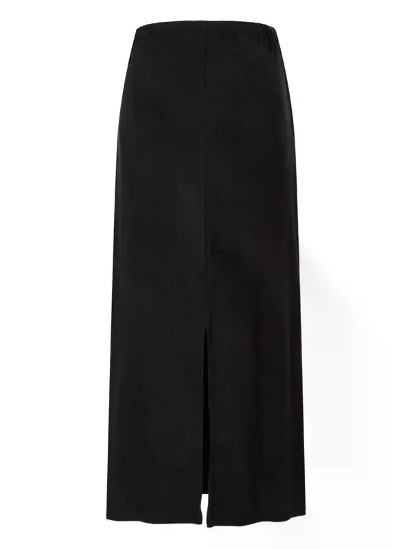 STUDIO TOMBOY Back-slit Long Skirt - Black