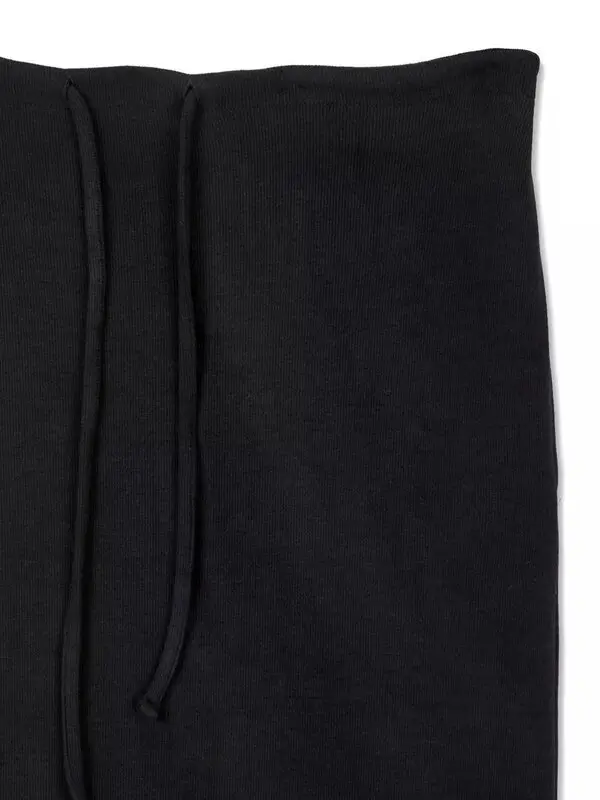 STUDIO TOMBOY Back-slit Long Skirt - Black