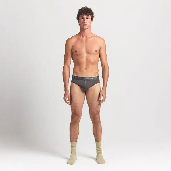 SKIMS Stretch Brief 3 Pack - Gunmetal Multi