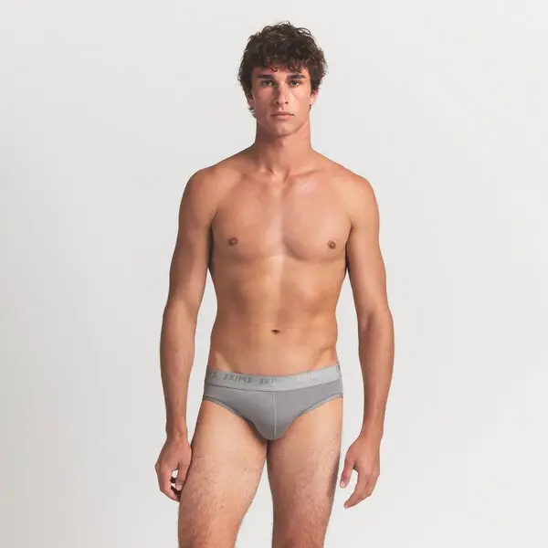 SKIMS Stretch Brief 3 Pack - Gunmetal Multi