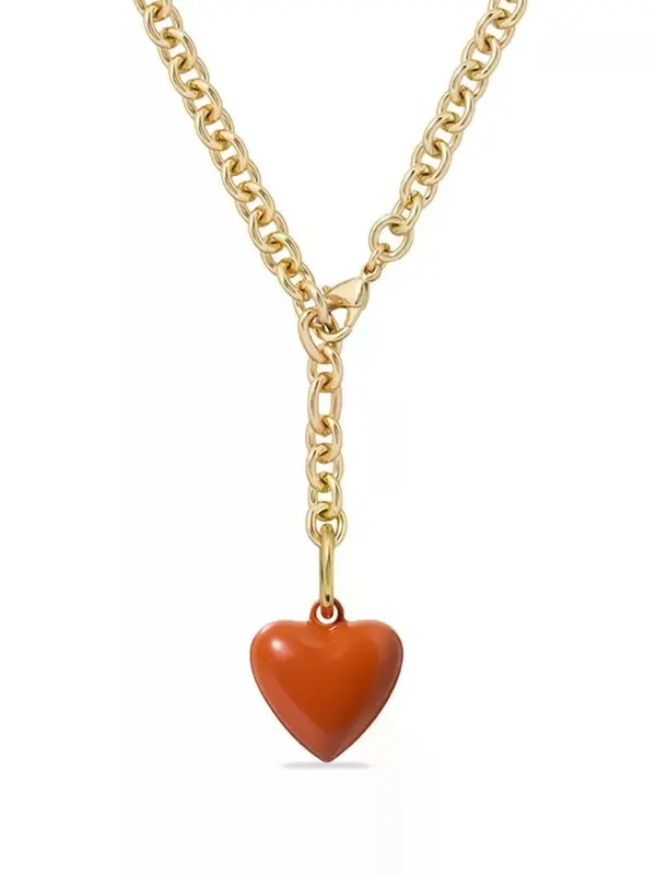 ROXANNE ASSOULIN Tone Mini Puffy Heart Charm Necklace - Gold