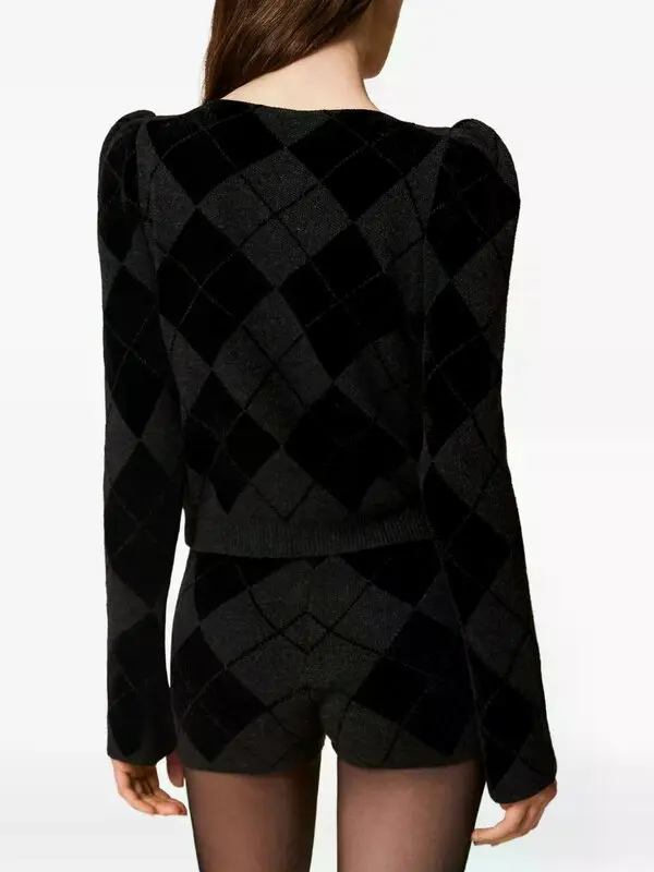 TWINSET Diamond-pattern Knit Shorts