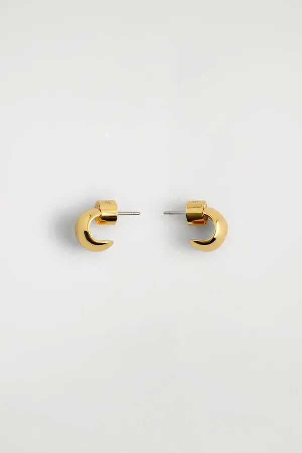 Cos Mini Half-hoop Earrings - Gold