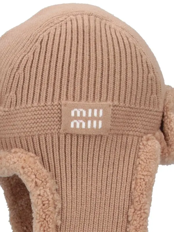Miu Miu Logo Trapper Hat