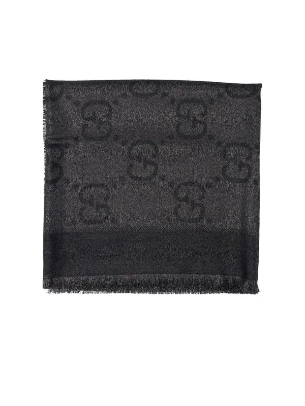 Gucci Gg' Scarf - Black